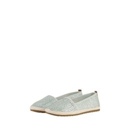 Tom Tailor Damen Flache Espadrilles in Flecht-Optik, blau, Uni, Gr. 37