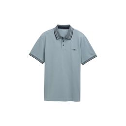 Tom Tailor Herren Piqué Poloshirt mit Stretch, grün, Uni, Gr. XL