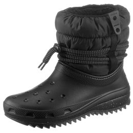 Crocs Damen Winterstiefel "Classic Neo Puff Luxe Boot W", Gr. 37, schwarz, Croslite , Nylon, Schuhe, mit Warmfutter