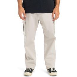 Quiksilver Herren Cargohose "Taxer", beige, Gr. S, [Hauptstoff] 59% Polyester, 40% Baumwolle, 1% Elasthan, Hosen