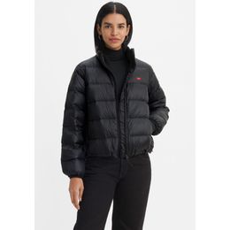 Levi's LEVI'S Damen Kurzjacke "WMS PACKABLE JACKE", schwarz, Gr. M, unifarben, Web, Obermaterial: 100% Polyamid, Jacken, mit Taschen