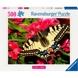 Ravensburger Kinder Puzzle "Colorful Animals, Butterfly", bunt, B:49cm H:36cm, Puzzles, Made in Germany