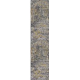 L&auml;ufer FLAIR RUGS, B:80cm H:10mm L:300cm, gelb, Kunstfaser, Flur, Teppiche, "Wonderlust", fu&szlig;bodenheizungsgeeignet, mehrfarbig, Vintage Design,