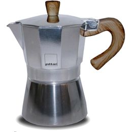 GNALI & ZANI Espressokocher "Venezia", 3, silber, Kaffeemaschinen, Induktion, silberfarben