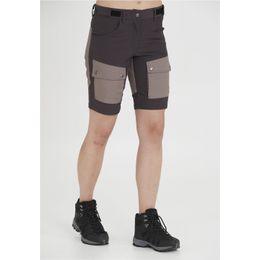 WHISTLER Damen Shorts "Lara", grau, Gr. 36, mehrfarbig, 65% Polyester, 35% Baumwolle, Hosen, mit dehnbarem Funktionsstretch