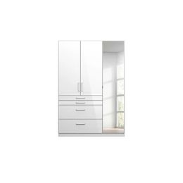 Kleiderschrank Homburg - weiß - 136 cm - 197 cm - cm 54,0 - Sconto