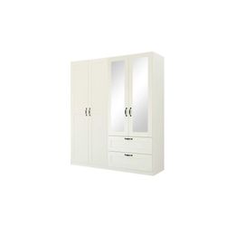 Drehtürenschrank Quadra Spin - weiß - 181 cm - 210 cm - cm 54,0 - Sconto