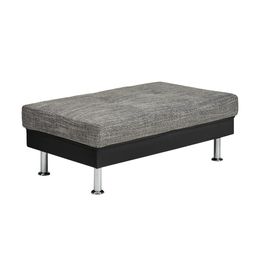 Polsterhocker Wiebke - schwarz - 110 cm - 38 cm - cm 65,0 - Sconto