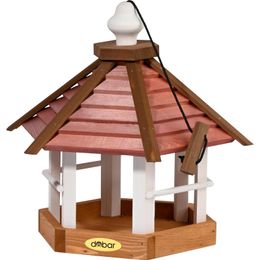 Dobar Vogelhaus "Herbstfr&uuml;chte" im 2er-Set, Vogelfutterh&auml;user zum Aufh&auml;ngen, 22,5x21x16 cm