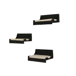 Rohrschneider Wandmulde Seegras schwarz 3er Set