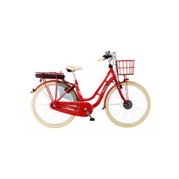 Fischer City E-Bike Cita 2.0 RETRO rot gl&auml;nzend, RH 48 cm, 28 Zoll, 317 Wh