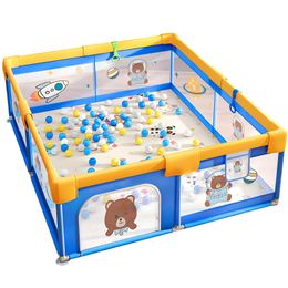 Ecosa Laufgitter 200x180cm faltbar Spielgitter Krabbelgitter B&auml;llebad