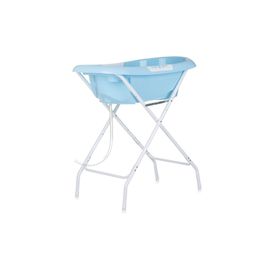 Chipolino Babybadewanne St&auml;nder Noemi klappbar, Ablauf, Ablagef&auml;cher, ab Geburt blau