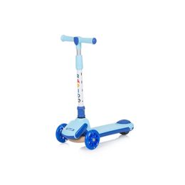 Chipolino Kinderroller Rapido Anti-Rutsch-Griffe, Hinterradbremse, klappbar, LED blau