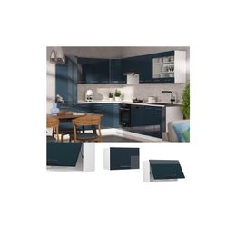VICCO H&auml;ngeschrank Fame-Line Wei&szlig; Dunkelblau Hochglanz 60 cm flach