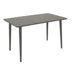 DEGAMO Tisch DENVER 70x120cm, Metall grau