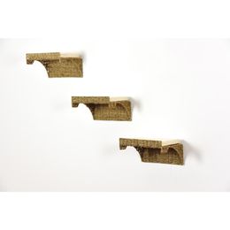 Rohrschneider Wandmulde Seegras schwarz 3er Set