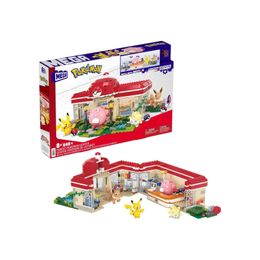 Mattel HNT93 - Mega - Pok&eacute;mon - Pok&eacute;mon-Center - Bauset mit Pikachu, Chaneira, Evoli und Togepi, 648 Teile