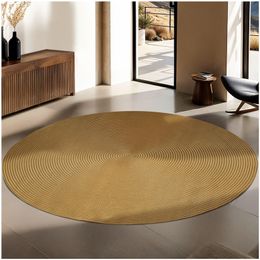 TecTake&reg; Geflochtener Teppich, &Oslash; 160 cm, in Jute-Optik, strapazierf&auml;hig und pflegeleicht