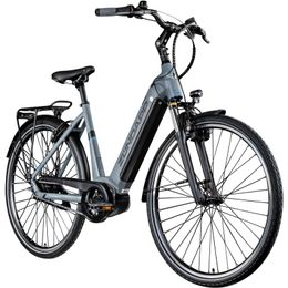 Z&uuml;ndapp Z&uuml;ndapp X600 E Bike Damenfahrrad 155 - 180 cm Stadtrad Pedelec Bosch grau/blau