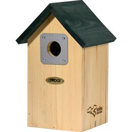 Dobar VOBU-Nistkasten Spitzdach f&uuml;r Zaunk&ouml;nig aus Holz, 16x16,x5x28 cm