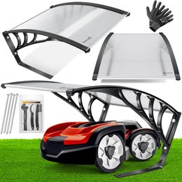 Kesser&reg; M&auml;hroboter Garage Dach Carport &Uuml;berdachung f&uuml;r M&auml;hroboter Rasenm&auml;her Rasenroboter Automower Garten Witterungsbest&auml;ndig M&auml;hrobotergarage inkl. Montagematerial, Ma&szlig;e 82 x 103 x 47 cm