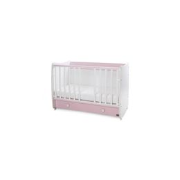 Lorelli Babybett Dream 60 x 120 cm umbaubar Schreibtisch Kinderbett Schaukelbett pink