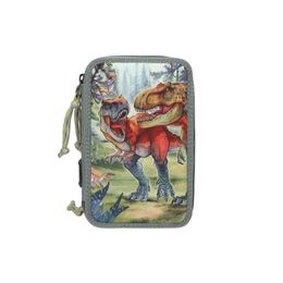 Depesche 3-Fach Federtasche BITE inkl. Stifte Dino World 20 x 13 x 7,5 cm
