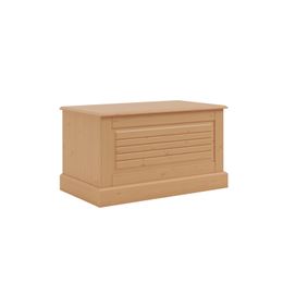 Sitztruhe Home Affaire "Liotta", beige (natur gebeizt, gewachst), B:80cm H:45cm T:45cm, Massivholz, Sitzbänke, Truhe mit Stauraum