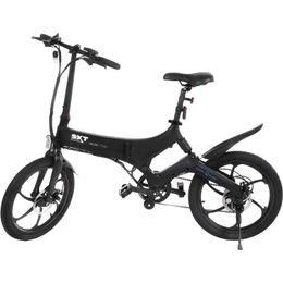 E-Bike Sxt ScooterS "Velox MAX" Gr. 41, schwarz (schwarz, braun), E-Bikes, 41cm, 20 Zoll (50,80cm), Pedelec, Elektrofahrrad für Damen u. Herren