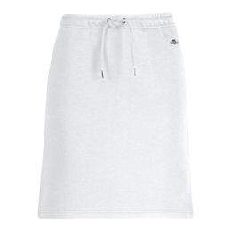 Minirock Gant "REG SHIELD SKIRT", Damen, Gr. M, grau (light grau melange), Web, Obermaterial: 87% Baumwolle, 13% Polyester, casual, regular fit ca. Mitte Oberschenkel, Röcke