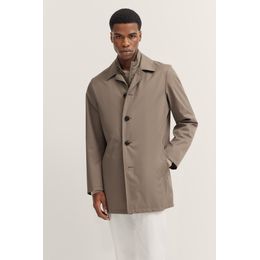 Kurzmantel Bugatti, Herren, Gr. 54, beige (40, beige), 100% Polyester, unifarben, normal, lange Manschette, Mäntel, wasserabweisend