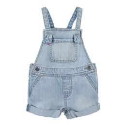 Latzhose LEVI'S KIDS, Baby, Gr. 12M (80), N-Gr, doubt it, Denim/Jeans, Obermaterial: 100% Baumwolle, casual, Hosen, aus Denim mit Fade-out Effekten