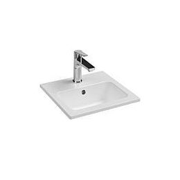 Isvea Mirella Handwaschbecken 10SL50040 Hahnloch, Überlauf, 40x36cm, weiß