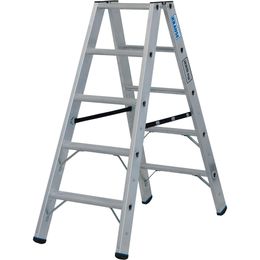 Krause Doppelleiter 'Stabilo' aluminium 2 x 5 Stufen, Standhöhe 70 cm