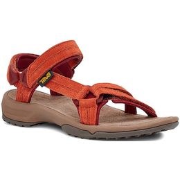 Sandale Teva "Terra Fi Lite Suede Womens", Gr. 37, orange, Leder, sportlich, Schuhe