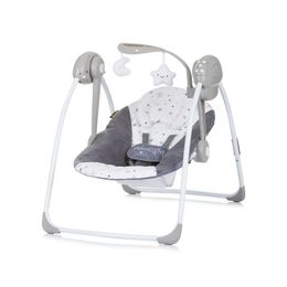 Chipolino Babywippe elektrisch Moonlight Musikfunktion, Fernbedienung, klappbar grau