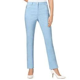 Stretch-Hose Stehmann, Damen, Gr. 205, Extrakurzgrößen, blau (bleu), 72% Viskose, 25% Polyamid, 3% Elasthan, unifarben, lang, Hosen, Topseller