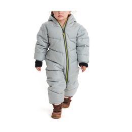 Schneeoverall Killtec "Karter Mini", Kinder, Gr. 110/116, blau (graublau), Oberstoff: 100% Polyester, Futter: 100% Polyester, Füllung: 100% Polyester, Sportlich, Overalls, Schneeanzug: wasserabweisend, winddicht, warm, leicht anzuziehen