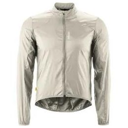 Fahrradjacke Gonso "Road Jacket Wind M", Herren, Gr. M, grau (hellgrau), 100% Polyester, Rundhals, Langarm, Jacken, Herren Radjacke, atmungsaktive Rennrad-Windjacke, Funktionsjacke