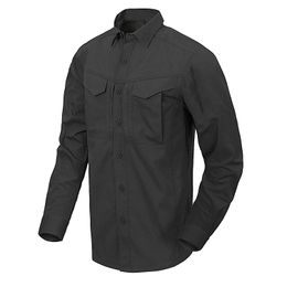 Helikon-Tex Defender Mk2 Shirt long sleeve Ripstop schwarz, Gr&ouml;&szlig;e L