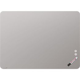 Legamaster Mattes Glasboard, runde Ecken, Sicherheitsglas, BxH 1200 x 900 mm, warmgrau