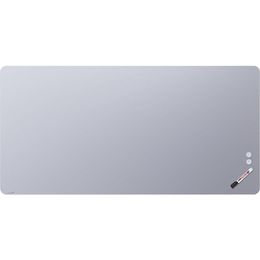 Legamaster Mattes Glasboard, runde Ecken, Sicherheitsglas, BxH 2000 x 1000 mm, pastellblau