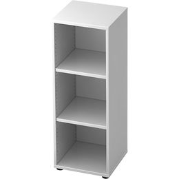 eurokraft pro Büroregal, 2 Fachböden, HxBxT 1100 x 400 x 400 mm, weiß