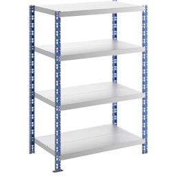 eurokraft basic Universal-Steckregal, stabil, Stahlblechböden, HxBxT 1508 x 1050 x 600 mm, Grundregal