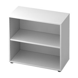eurokraft pro Büroregal, 1 Fachboden, HxBxT 748 x 800 x 400 mm, weiß