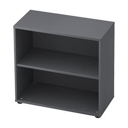 eurokraft pro Büroregal, 1 Fachboden, HxBxT 748 x 800 x 400 mm, graphit