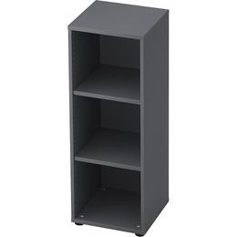 eurokraft pro Büroregal, 2 Fachböden, HxBxT 1100 x 400 x 400 mm, graphit