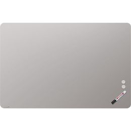 Legamaster Mattes Glasboard, runde Ecken, Sicherheitsglas, BxH 1500 x 1000 mm, warmgrau