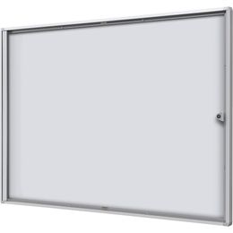 eurokraft basic Schaukasten f&uuml;r innen, Metallr&uuml;ckwand, 8 DIN A4-Bl&auml;tter, HxB 655 x 931 mm